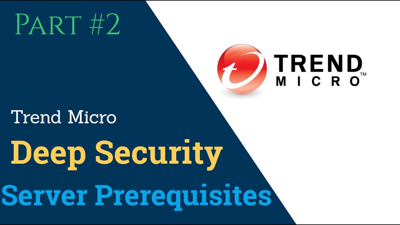 Prepare Server for Deep Security Manager Installation