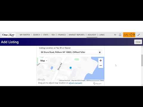 OneKey MLS Matrix - Adding a Listing
