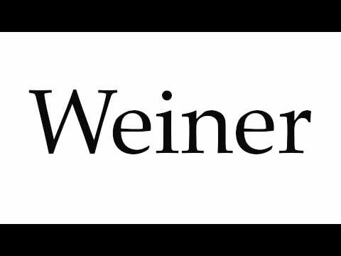 How to Pronounce Weiner