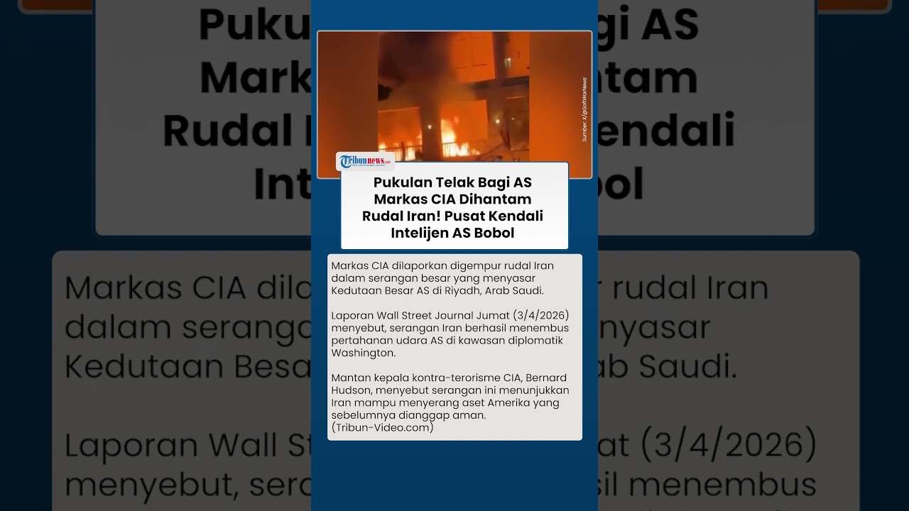 Pukulan Telak Bagi AS! Markas CIA Dihantam Rudal Iran, Pusat Kendali Intelijen Washington Bobol