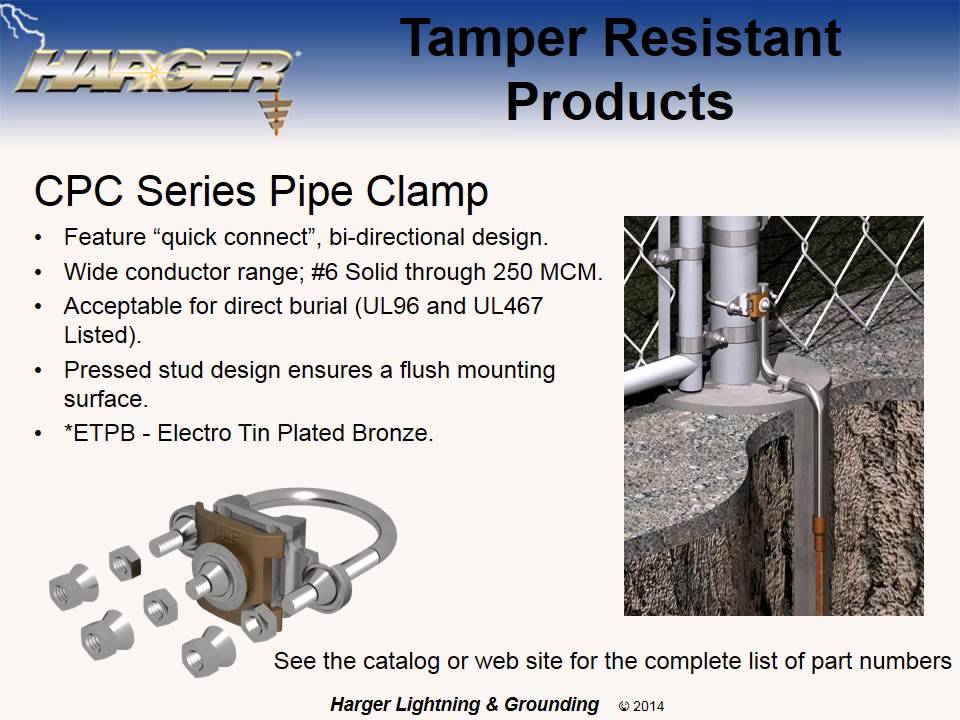 Harger Tamper Resistant Bonding Products