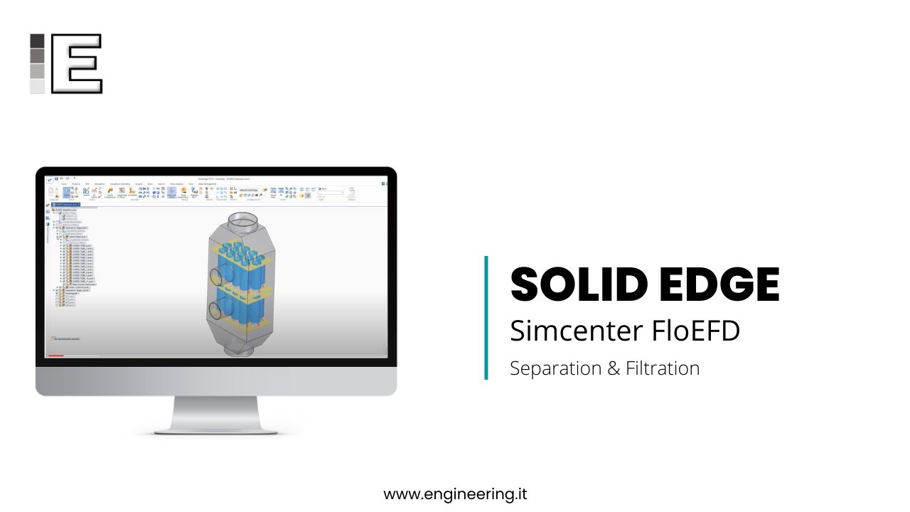 Simcenter FLOEFD for Solid Edge demo video   Separation and Filtration
