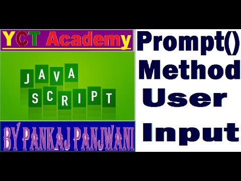 Learn Javascript By Pankaj Panjwani prompt method User Input In Hindi - Mind Luster