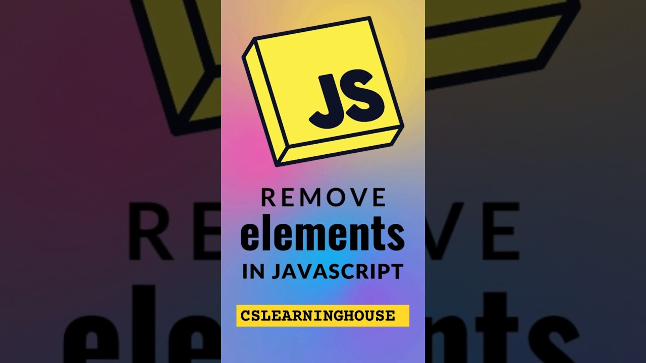 How to Remove an Element from the DOM Using JavaScript | Easy Tutorial