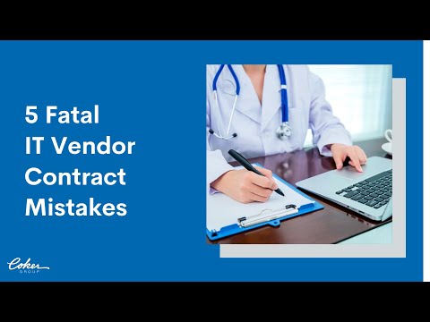 5 Fatal IT Vendor Contract Mistakes