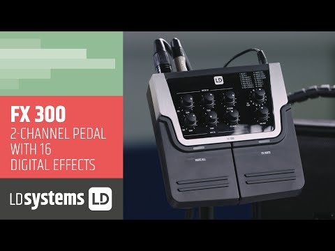 LD Systems FX 300 - 2-Channel Pedal with 16 Digital Effects