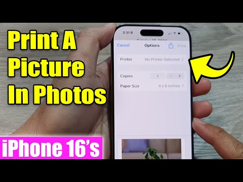 iPhone 16/16 Pro Max: How to Print A Picture In Photos