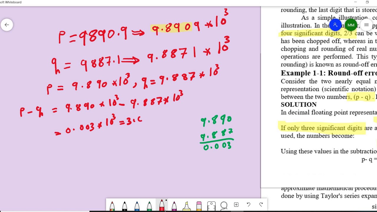 1 2 ERRORS IN NUMERICAL SOLUTIONS
