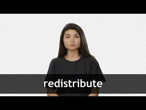 REDISTRIBUTE definition and meaning | Collins English Dictionary