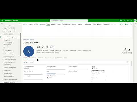 Dynamics 365 Finance Operation | Benefits | Payroll