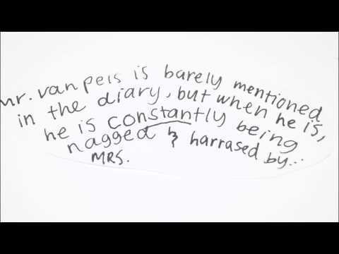 Mr. Van Pels in the Diary!