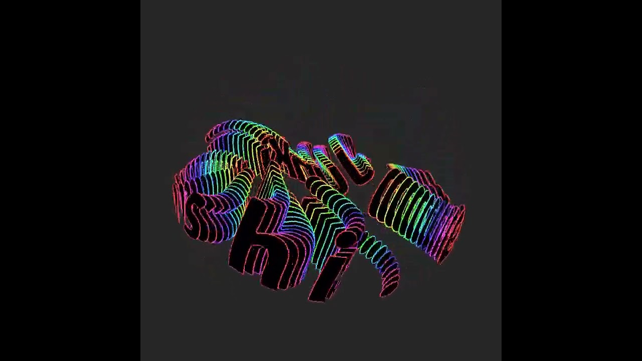 Rainbow words. #art #openframeworks #creativecoding #programming