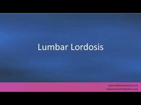 Pronunciation of the word(s) "Lumbar Lordosis".