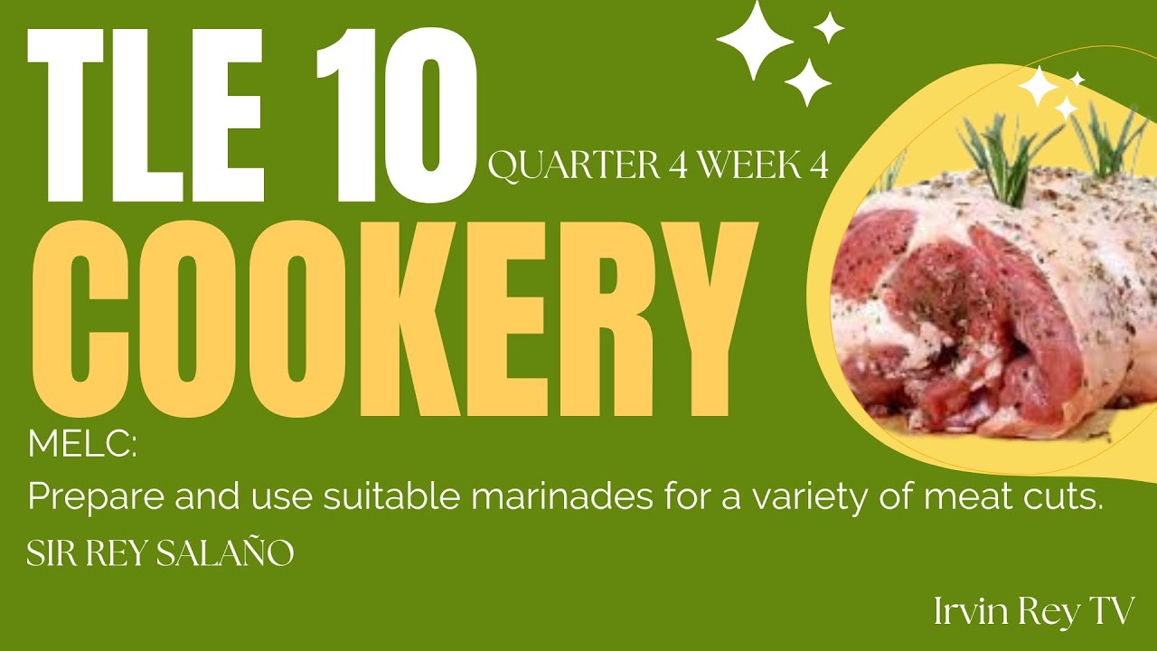 #cooking TLE 10-COOKERY QUARTER 4 WEEK 4