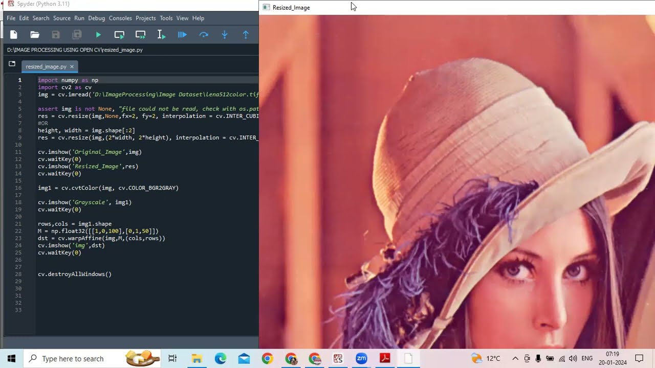 Geometric Transformations of Images : Scaling & Interpolation in OpenCV using Python