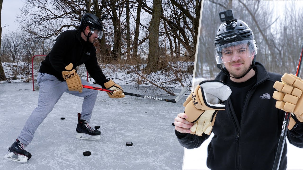 HOCKEY GLOVES MADE FOR THE POND?!