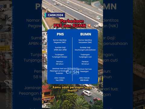 Perbedaan PNS dan BUMN❗️ #pns #bumn #cpns #skillacademy