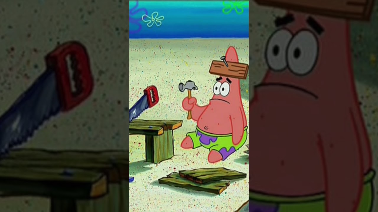 I simply am not there, but it’s Patrick Star #patrickbateman #patrickstar #americanpsycho