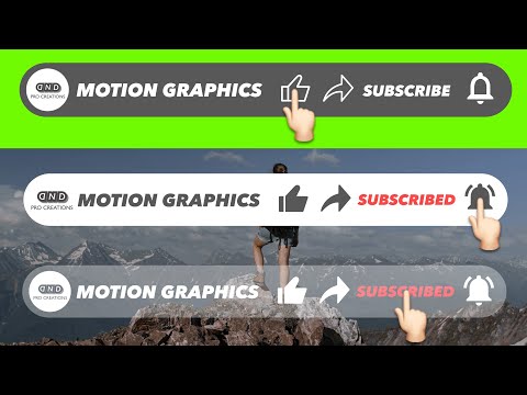 Like Share Subscribe transparent intro for Youtube channel