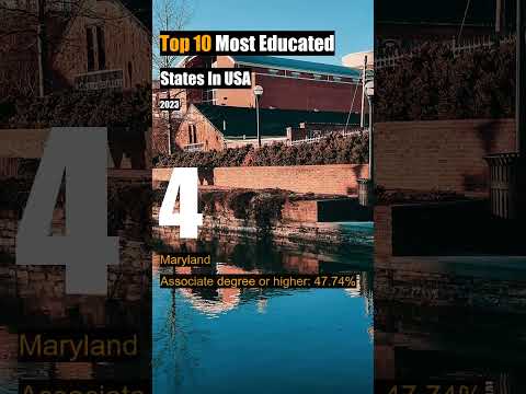 Top 10 Most Educated States In USA | #education #usa #viral #foryou #video #fyp #mostpopular #explor