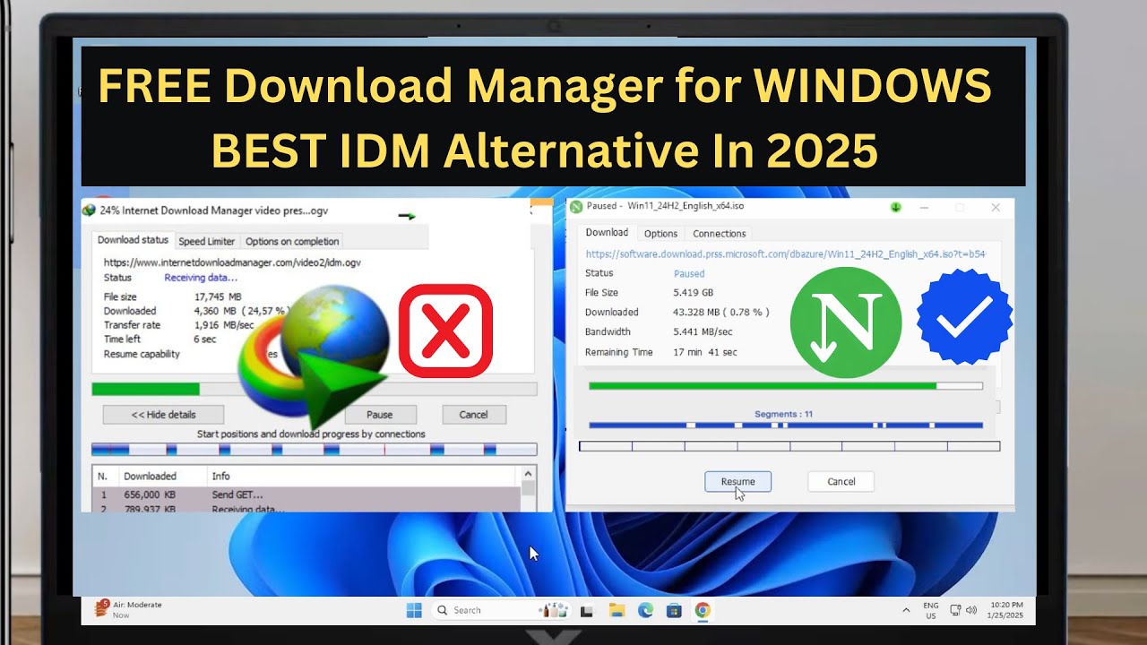 ✅FREE Download Manager for WINDOWS BEST IDM Alternative In 2025