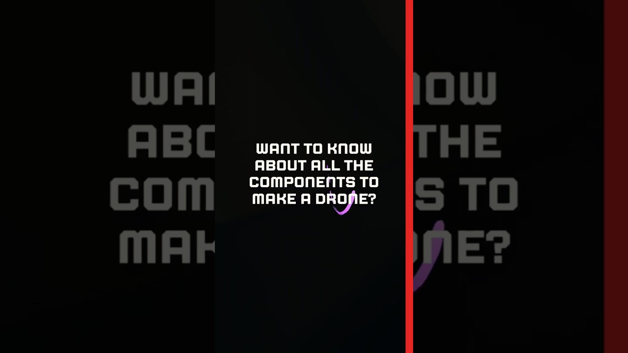 Every DRONE COMPONENT For a Quadcopter! #drone #shorts #diydrone