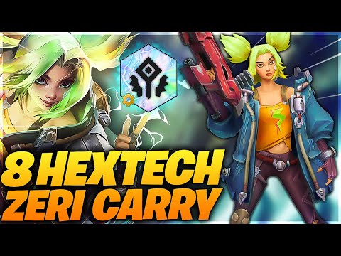 NEW SET 6.5 8 HEXTECH ZERI TAKES 0.4 SECONDS TO WIPE EVERYTHING!! Teamfight Tactics PBE | Milk