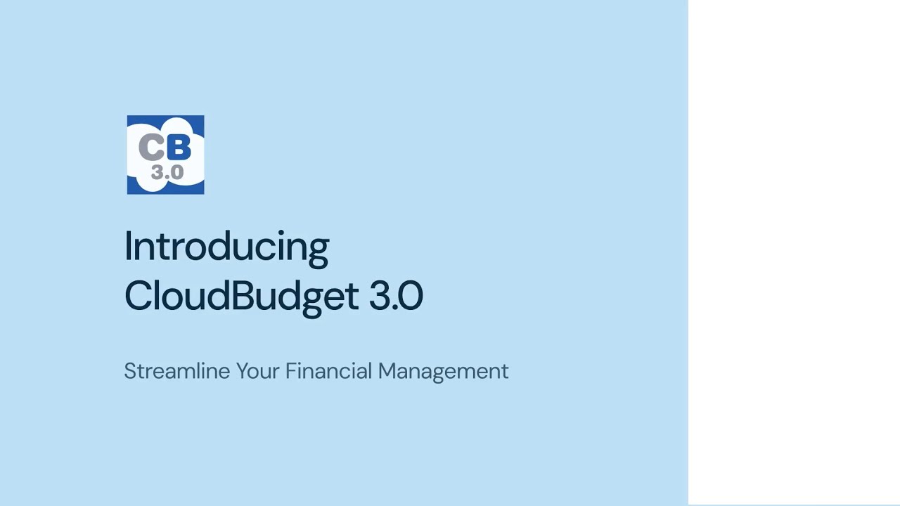 CloudBudget Overview