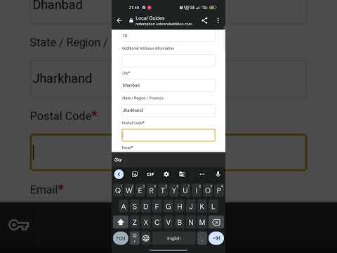 what is postal code for Google rewards
