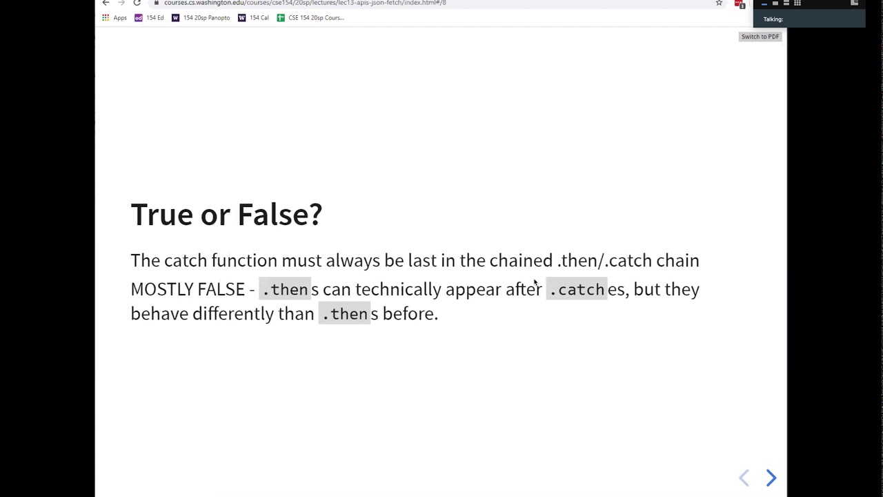 API | Class 13 | CSE154:Web Programming