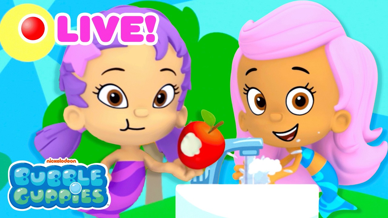 🔴 LIVE: Healthy Habits with Molly and Oona | How to Wash Your Hands like a Pro! | Bubble Guppies
