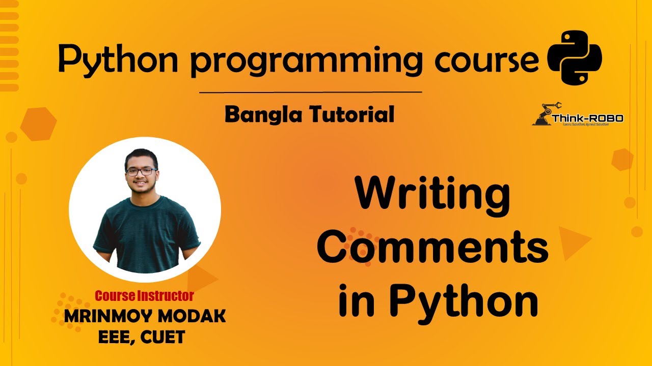 3. Writing Comments in Python   Python Bangla Tutorial – Mrinmoy Modak