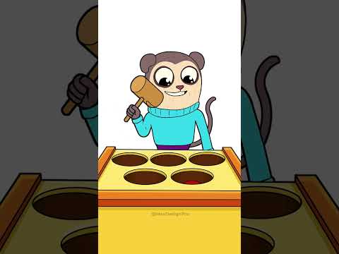 Rainbow Friends in Whack a Mole (Animation Meme) #shorts