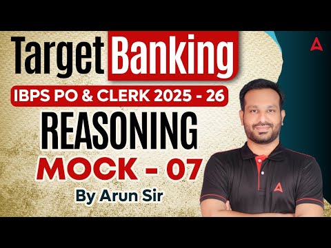 IBPS RRB Reasoning Classes in Tamil | IBPS RRB PO & Clerk Reasoning Mock Test -7 | by Arun Sir
