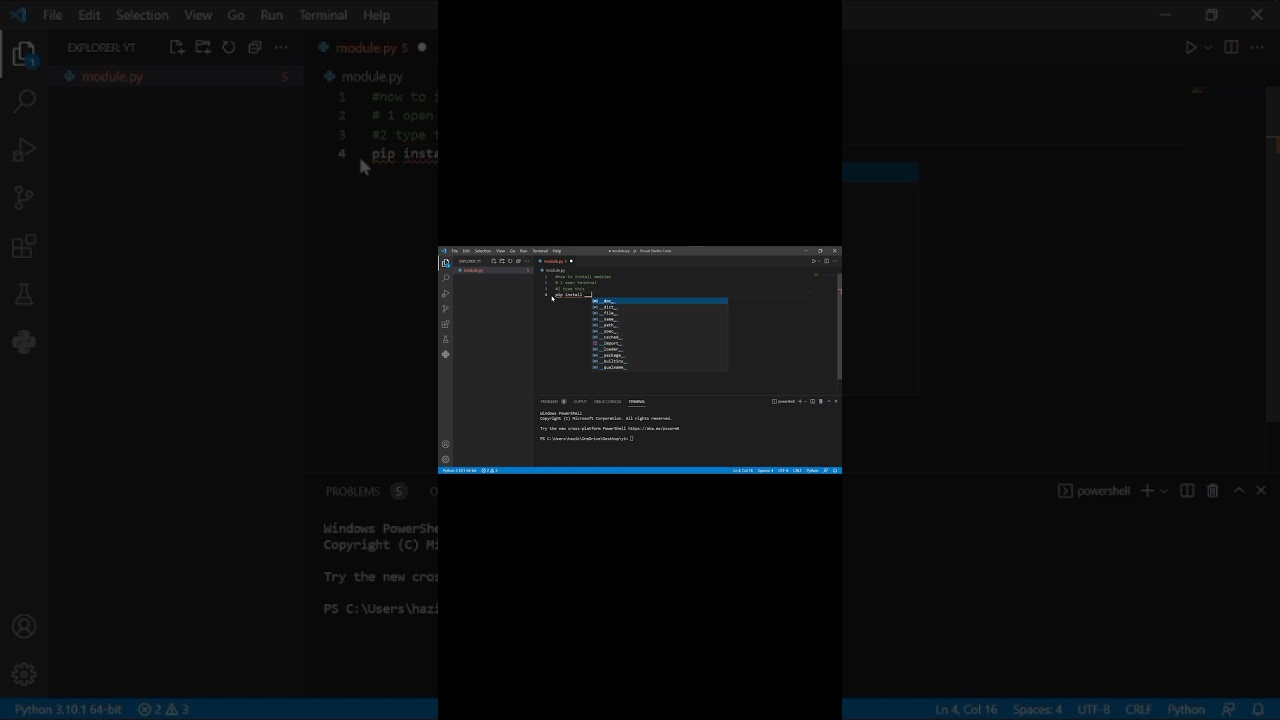 TIP#1 HOW TO INSTALL MODULES IN PYTHON