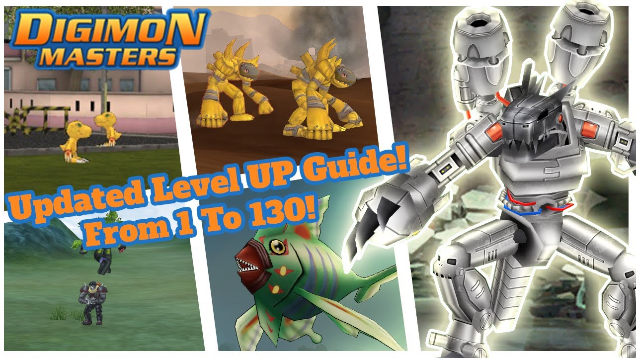 DMO *UPDATED* 1-130 Leveling Up Guide! - Digimon Masters Online GDMO