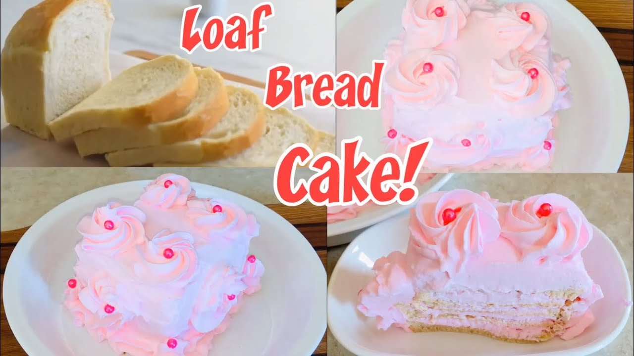 BREAD CAKE | SLICE BREAD CAKE | EASY  BIRTHDAY CAkE | NO OVEN CAKE