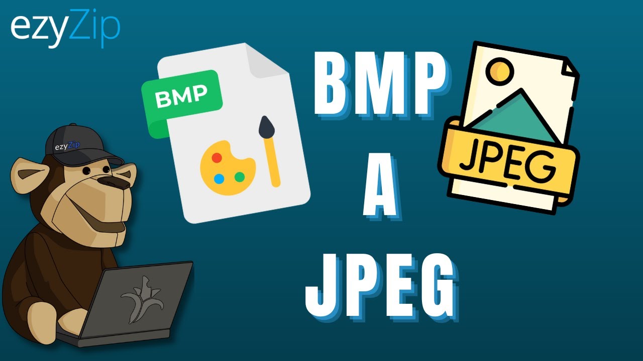 Convierte BMP a JPEG en línea (¡Rápido!) - ezyZip
