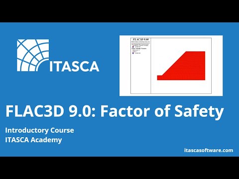 FLAC3D 9.0 Factor of Safety Analysis | Slope Stability Modeling Tutorial