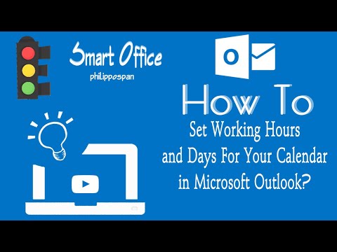 How To Set Working Hours and Days For Your Calendar in Microsoft Outlook?