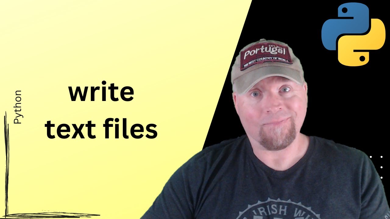 🐍 Python Tutorial #25: Writing text files