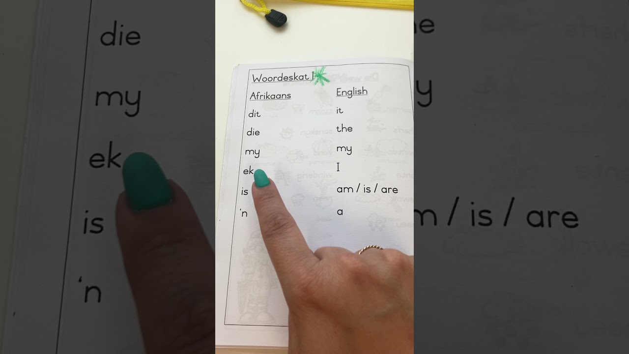 Grade 1 Afrikaans Woordeskat 1