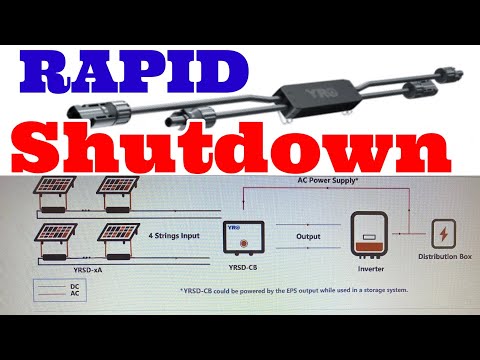 RAPID SHUTDOWN | Connections | Advantages, disavantages | How to install? | Type of RSD || #Solarenz