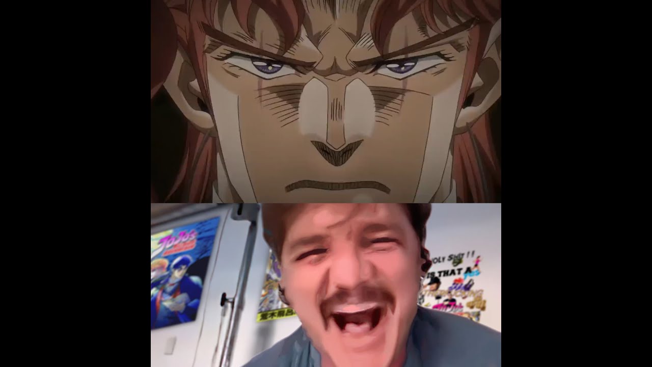 Pedro Pascal crying at Kakyoin's death