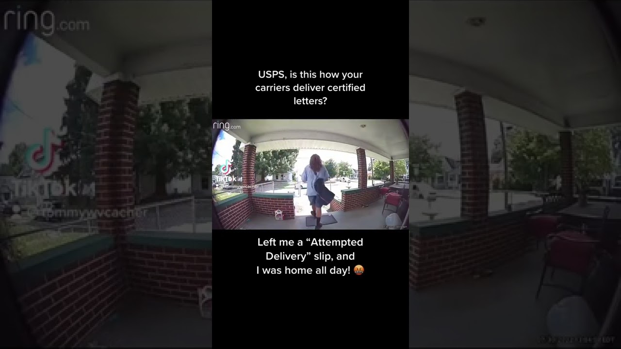 Is this how USPS delivers certified mail now? #usps #postalservice #certifiedmail