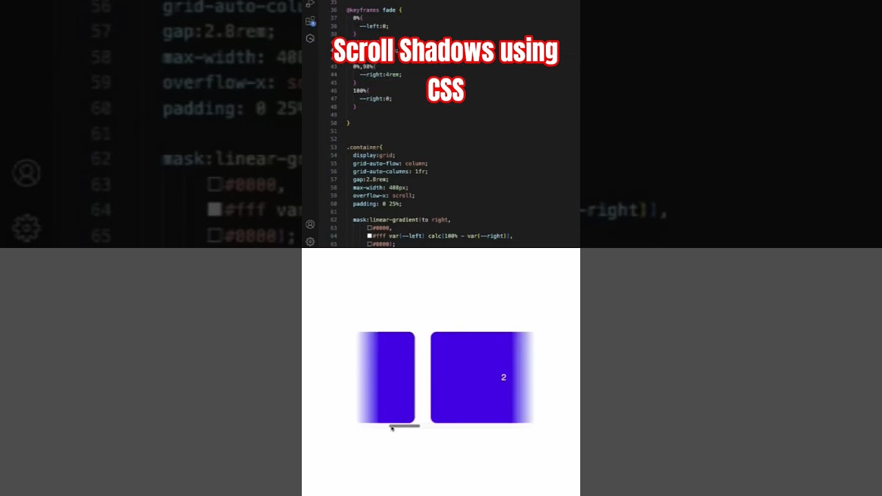 Scroll Shadows Effect with CSS Scroll Driven Animations! #css @SPLearnCSS