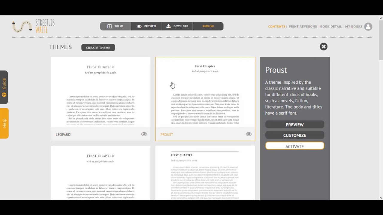 StreetLib Demo: Write