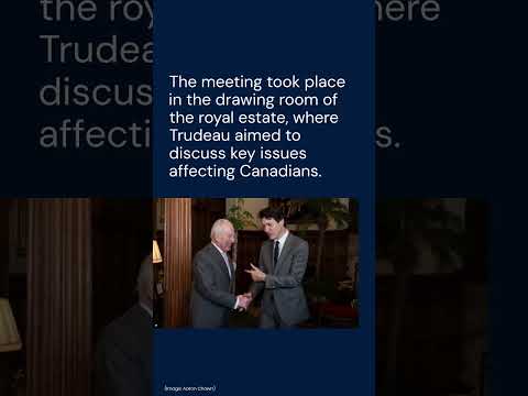 King Charles Meets With Justin Trudeau At Sandringham #edp24 #kingcharles #youtubeshorts