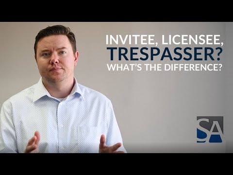 What's the difference between an invitee, licensee and trespasser in Texas premises liability cases?