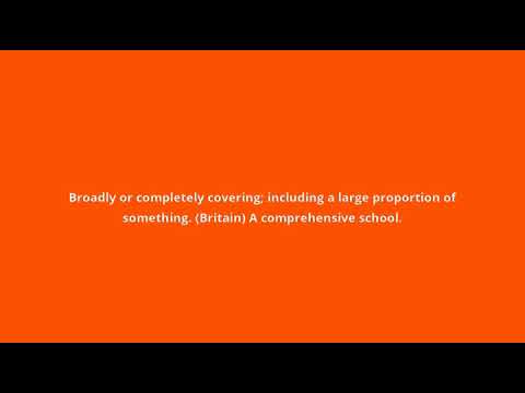 what is the meaning of comprehensive